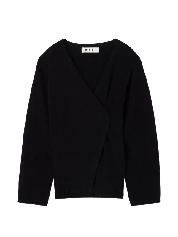 RÓHE Off-shoulder Wrap Cardigan
