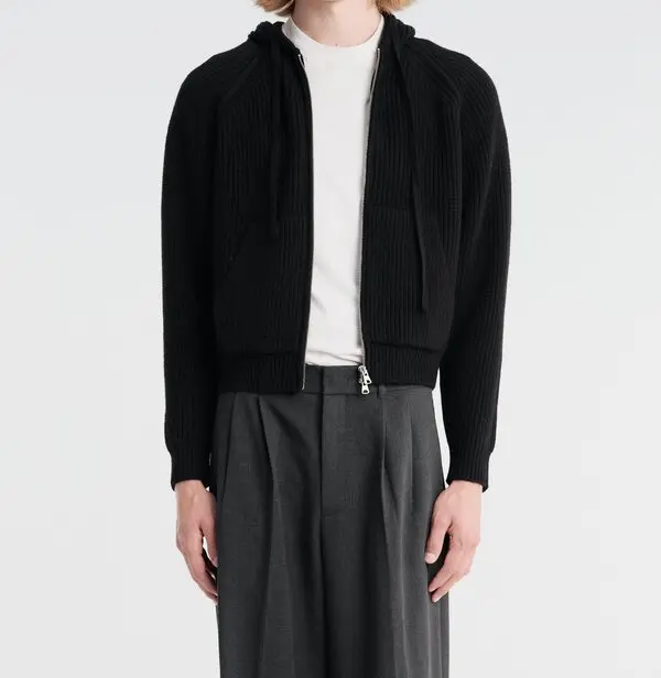 DUNST Zip-up Hooded Cardigan