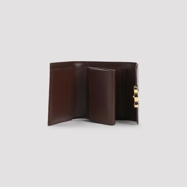 Celine Small Flap Wallet - Brown
