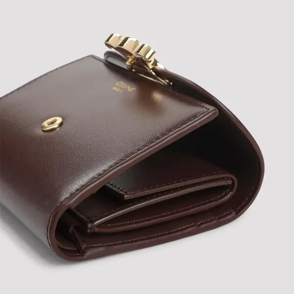 Celine Small Flap Wallet - Brown