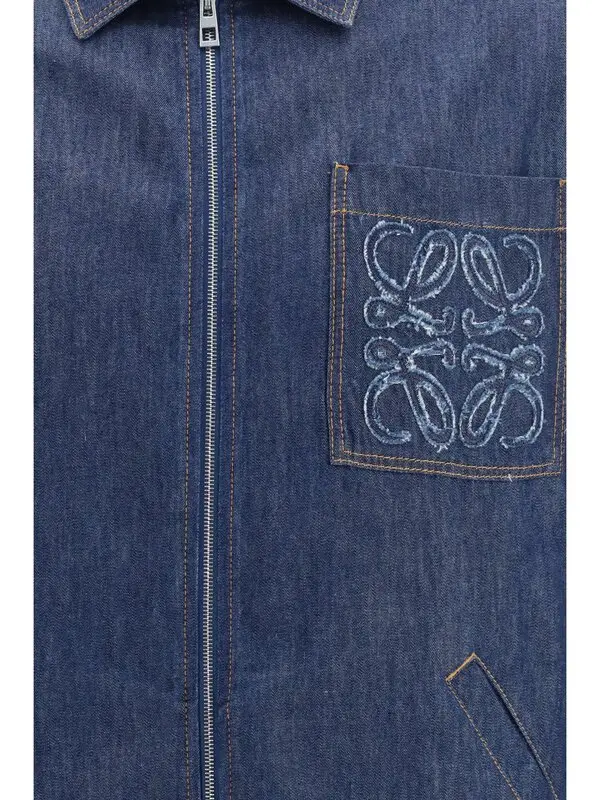 Loewe Cotton Zip Jacket - Blue