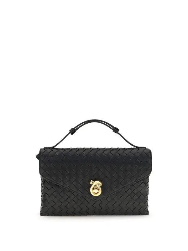 Bottega Veneta Knot Lock Shoulder Bag - Black