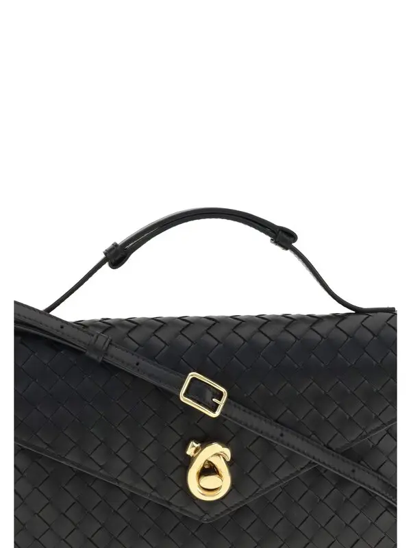 Bottega Veneta Knot Lock Shoulder Bag - Black