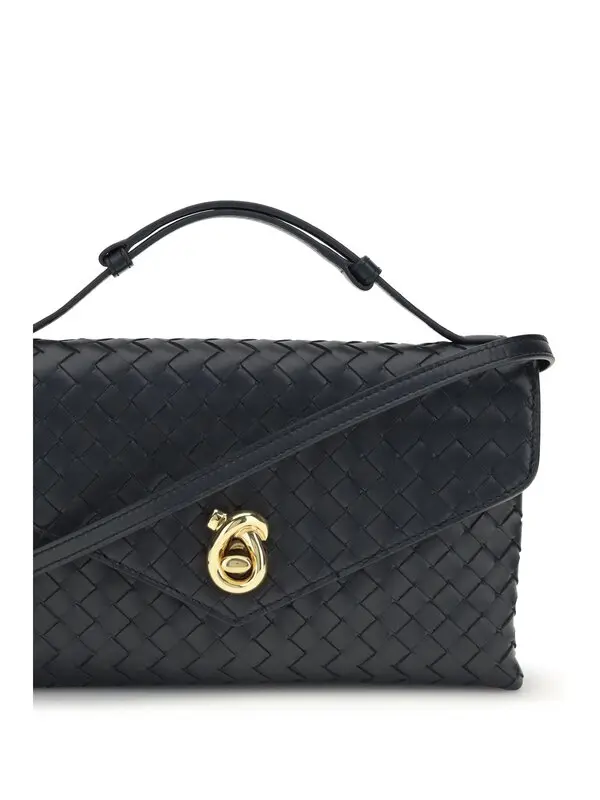 Bottega Veneta Knot Lock Shoulder Bag - Blue