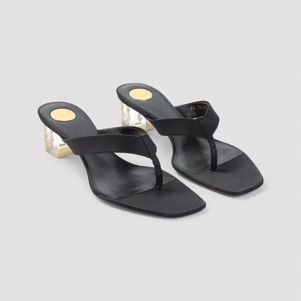 Saint Laurent Sip Sandals - Black
