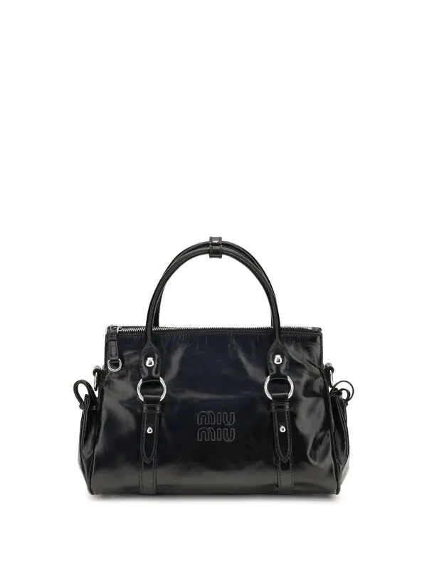 Miu Miu Leather Handbag - Black
