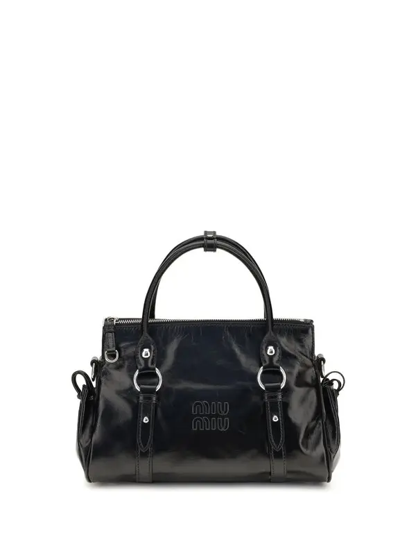 Miu Miu Leather Handbag - Black