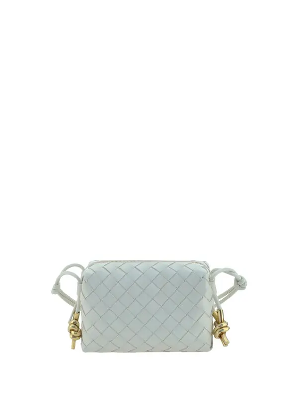 Bottega Veneta Loop Leather Shoulder Bag - White