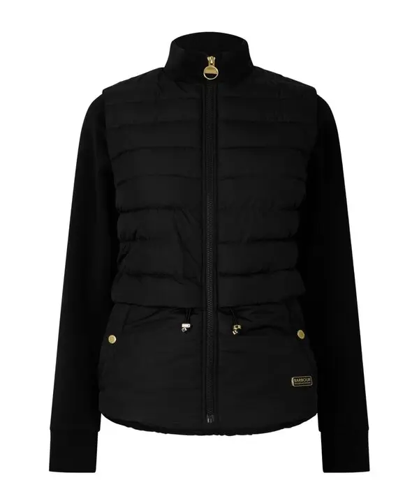 GANNI Collar Mixed Quilted Jacket