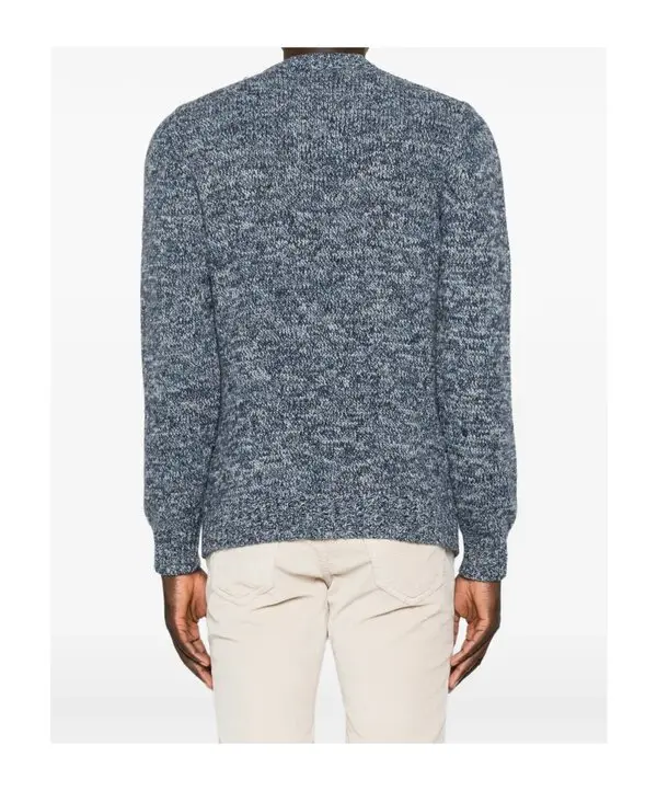 Tagliatore Salen Marl-knit Crew Neck Sweater