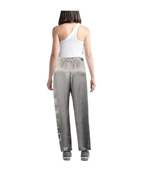 MAISON MARGIELA Solid-colored Satin Trousers