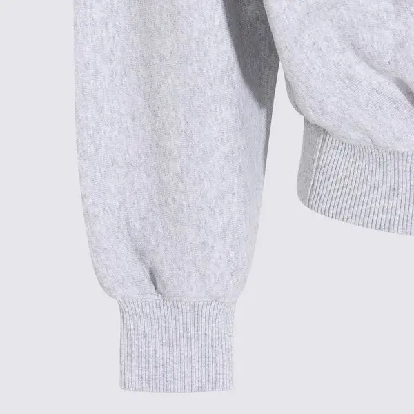 Celine Long-sleeve Sweatshirt - Grey/maroon/white