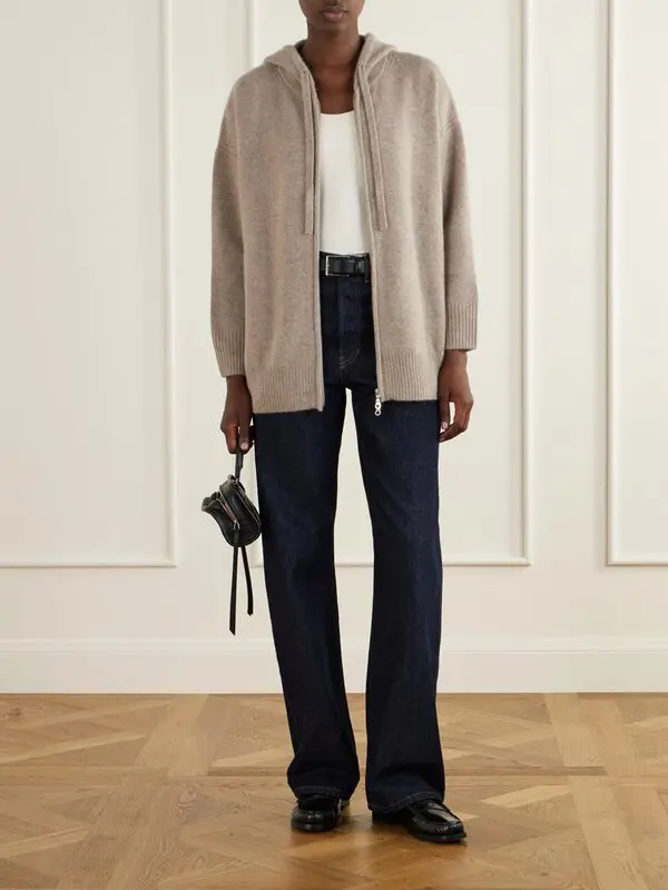 Arch4 Long-sleeve Hooded Knit Top
