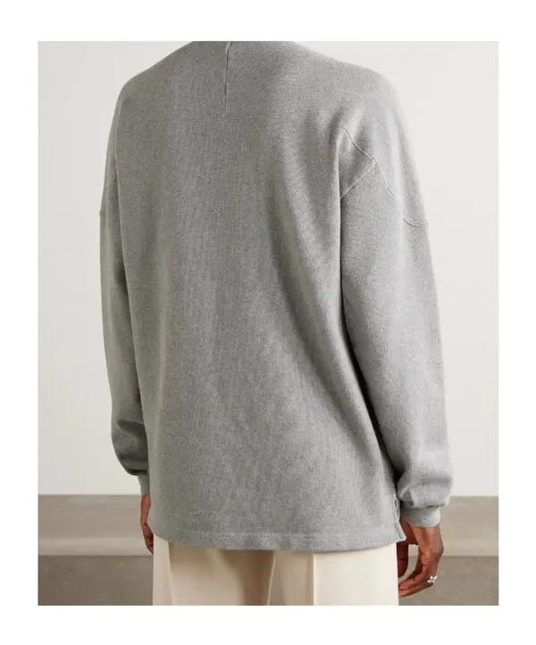 Aimé Leon Dore Crest Embroidered Ribbed Cotton Polo Shirt