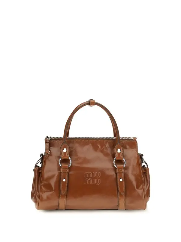 Miu Miu Leather Handbag - Brown