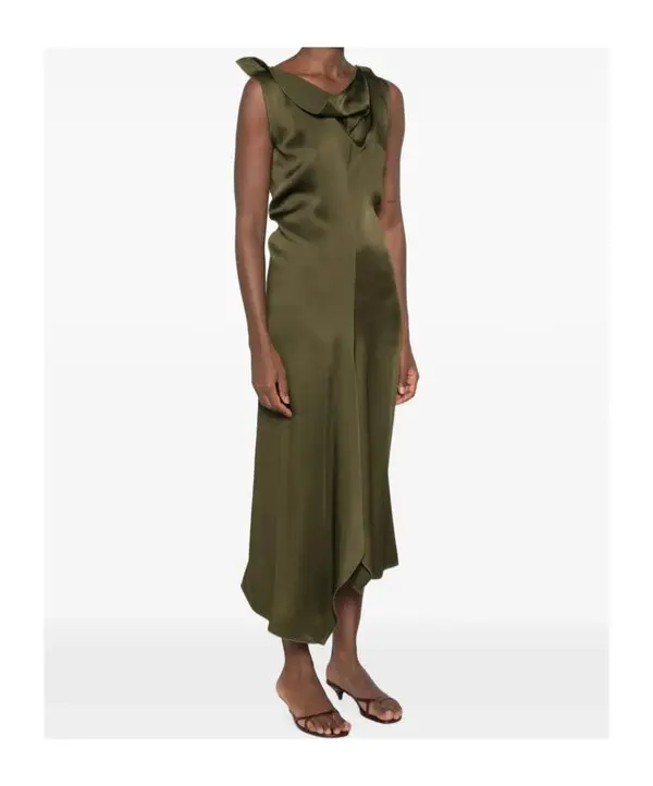 Victoria Beckham Ruffled Asymmetric Dress