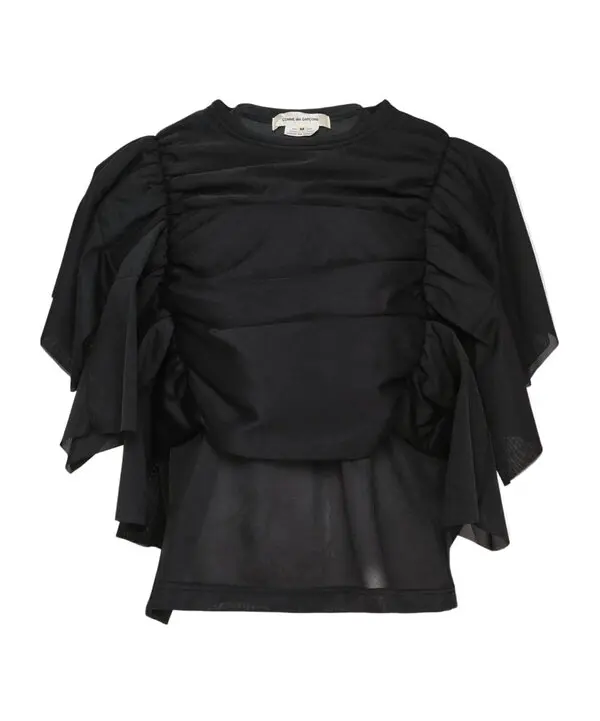 Comme Des Garçons Layered Gathered T-shirt