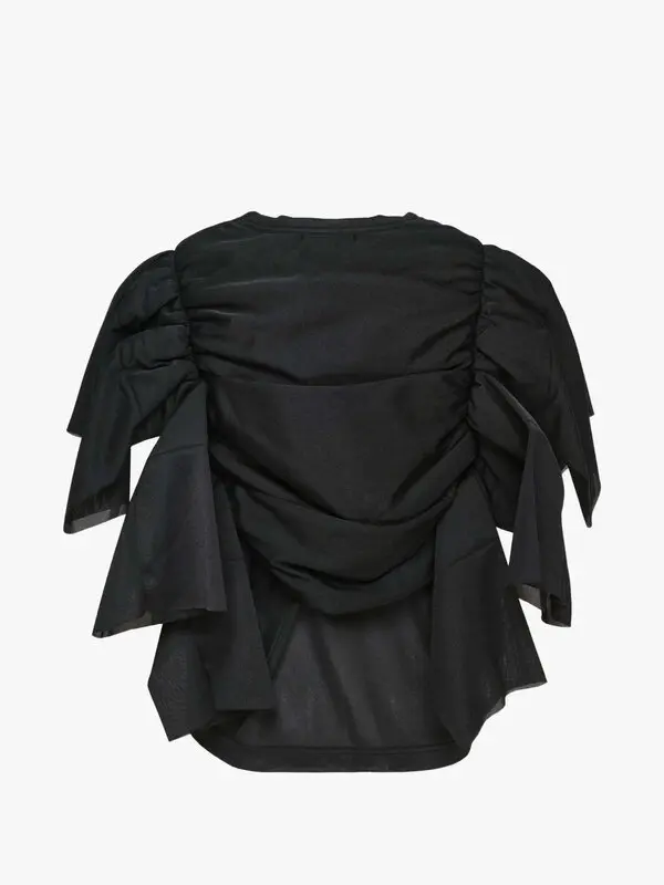 Comme Des Garçons Layered Gathered T-shirt