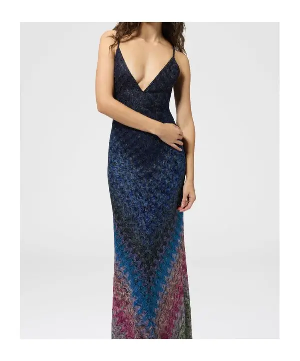 Missoni Zigzag-knit Open-back Dress
