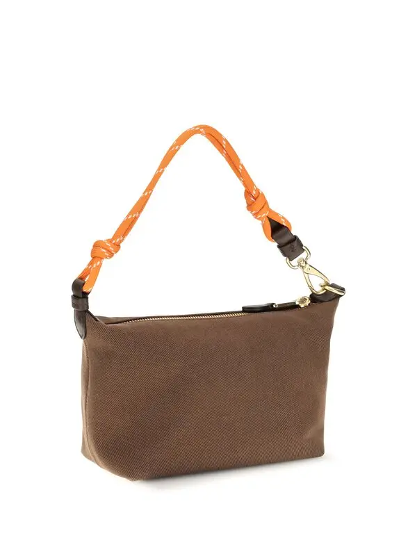 Miu Miu Cotton Shoulder Bag - Brown