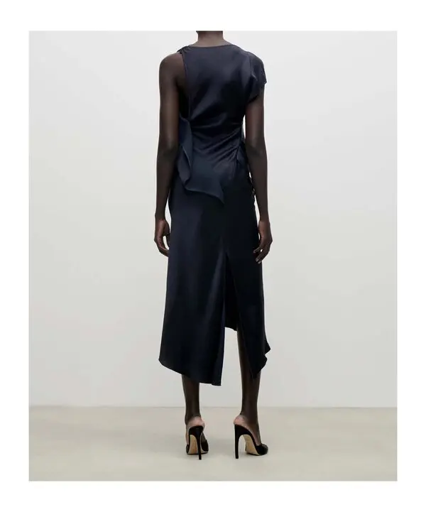 Victoria Beckham Kyra Draped Midi Dress