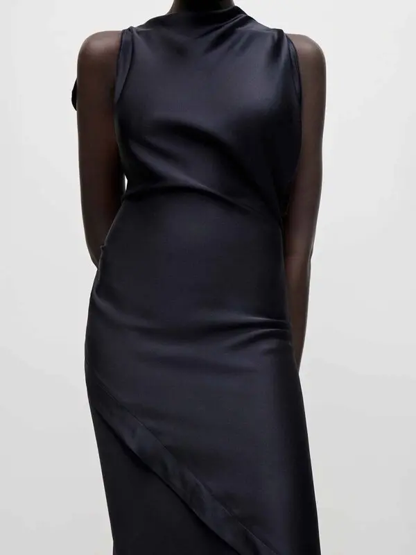 Victoria Beckham Kyra Draped Midi Dress