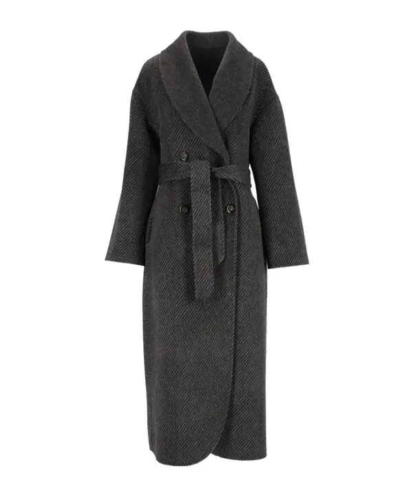Emporio Armani Belted Double-breasted Coat