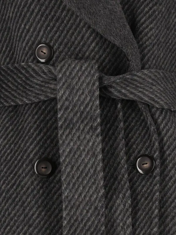 Emporio Armani Belted Double-breasted Coat