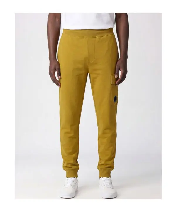 C.P. COMPANY Diagonal Raised Fleece Cargo Lens Sweatpants