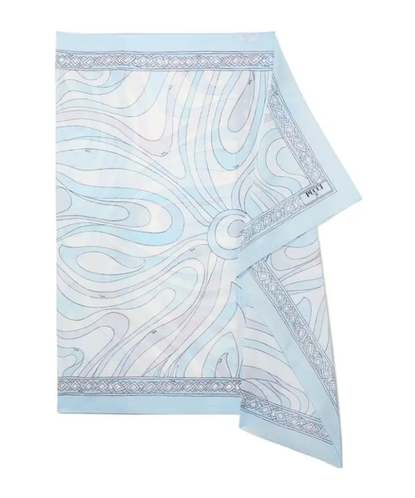 Emilio Pucci Marmo Print Cotton Sarong