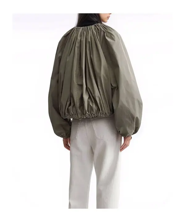 TOTEME Gathered Parachute Jacket - Green