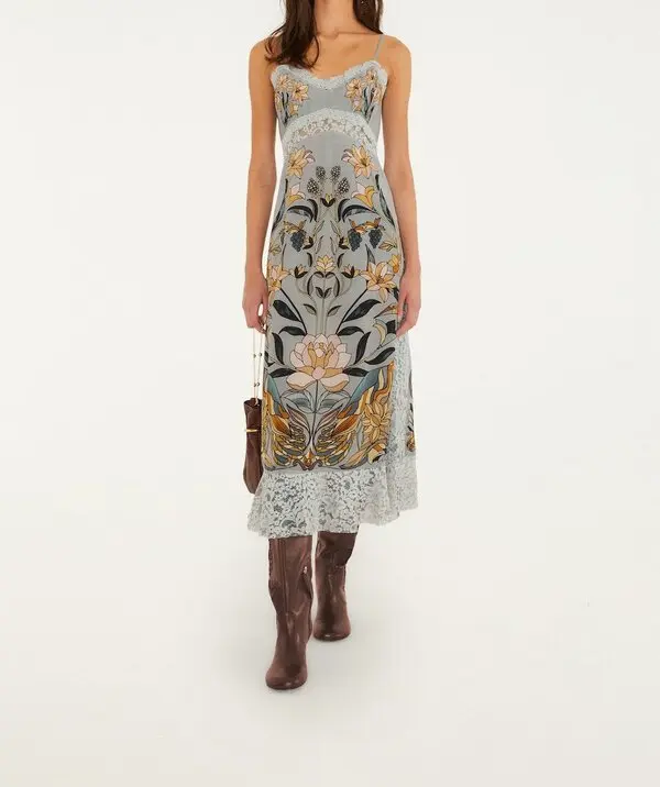 Farm Rio Floral Print Dress