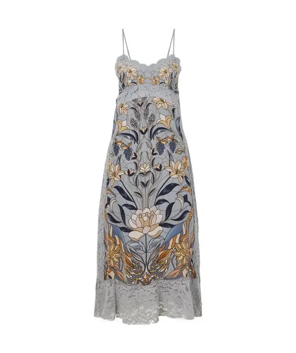 Farm Rio Floral Print Dress - No