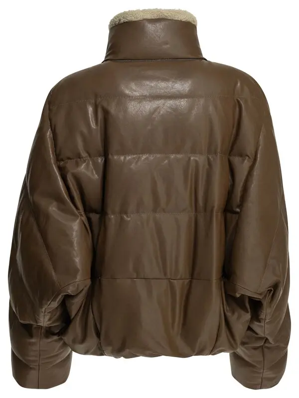 Brunello Cucinelli Quilted Shearling-trim Coat