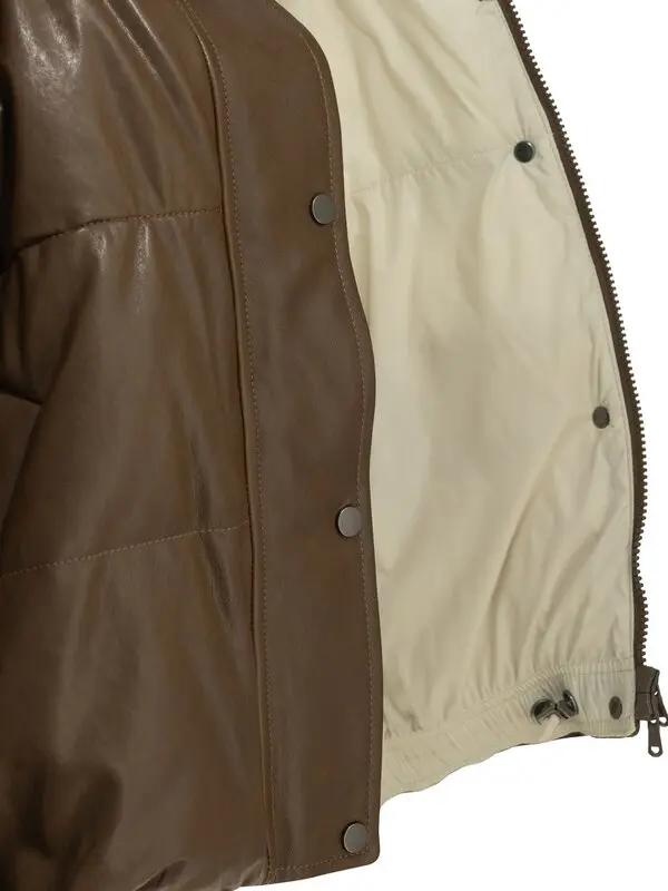 Brunello Cucinelli Quilted Shearling-trim Coat