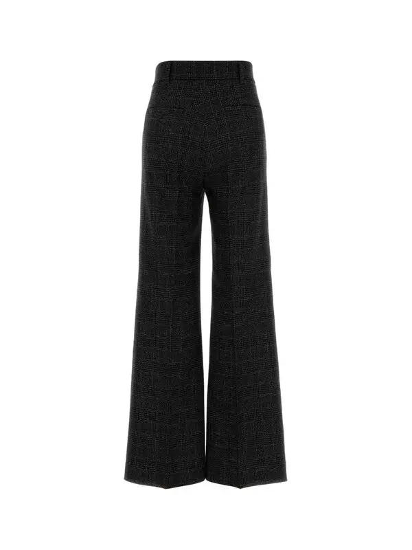 Max Mara Pacca Checked Straight-leg Pants
