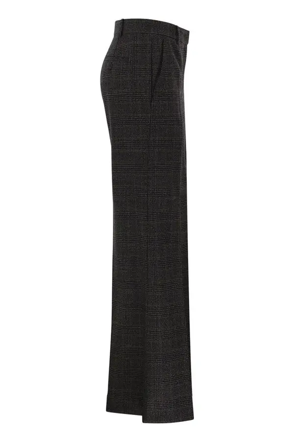 Max Mara Pacca Checked Straight-leg Pants