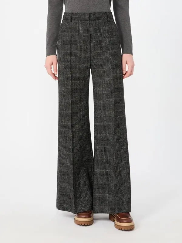 Max Mara Pacca Checked Straight-leg Pants
