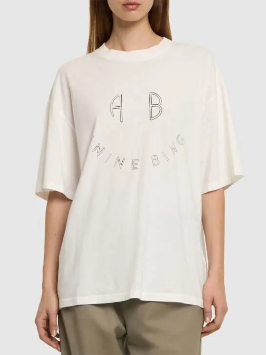 ANINE BING Kent Smiley Face Knitted T-shirt