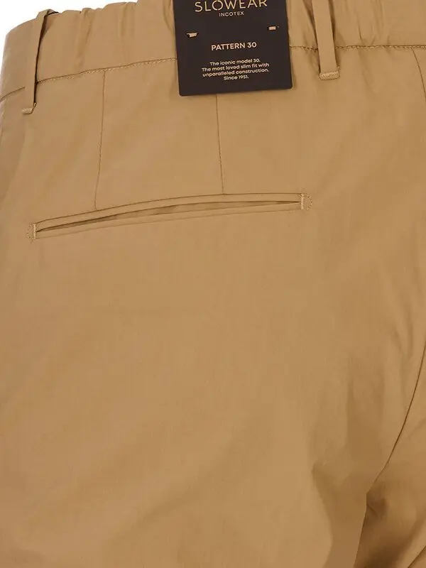 Incotex Teknotela Logo Patch Slim-fit Pants