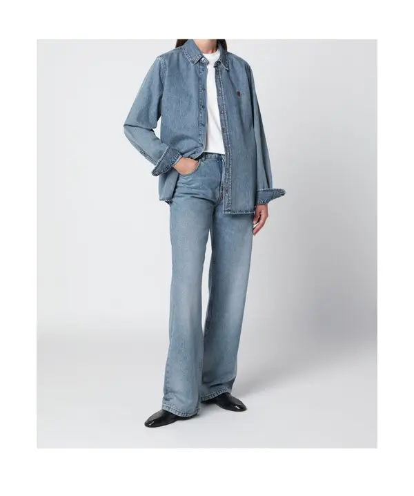 AMI Paris Long-sleeved Denim Shirt