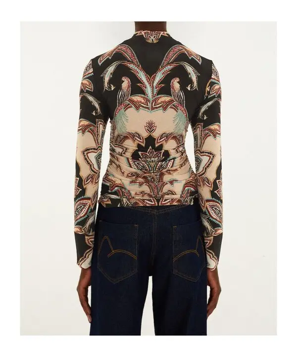 Farm Rio Printed Long-sleeve Top