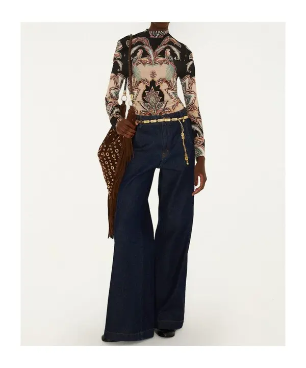 Farm Rio Printed Long-sleeve Top