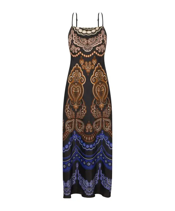 Farm Rio Sleeveless Camisole Maxi Dress