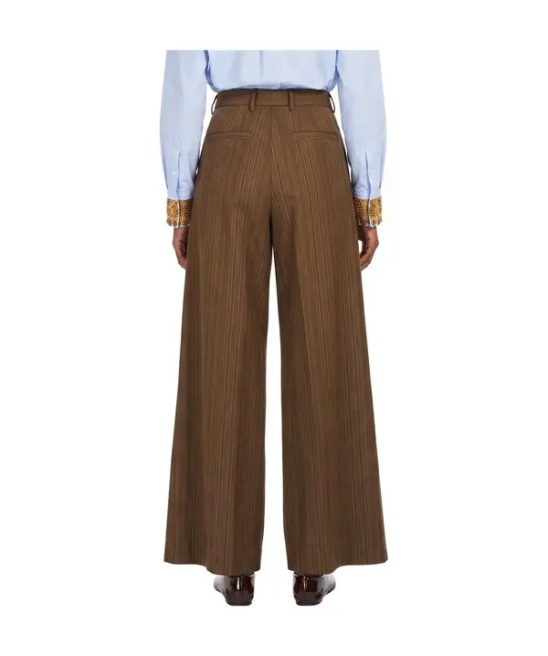 Dries Van Noten Striped Wide Leg Pants