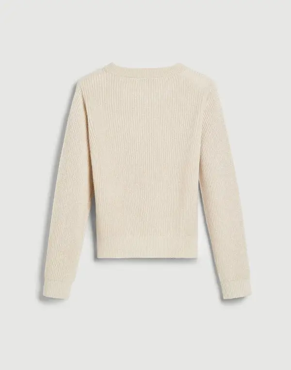 Brunello Cucinelli Sparkling Cashmere English Rib Sweater