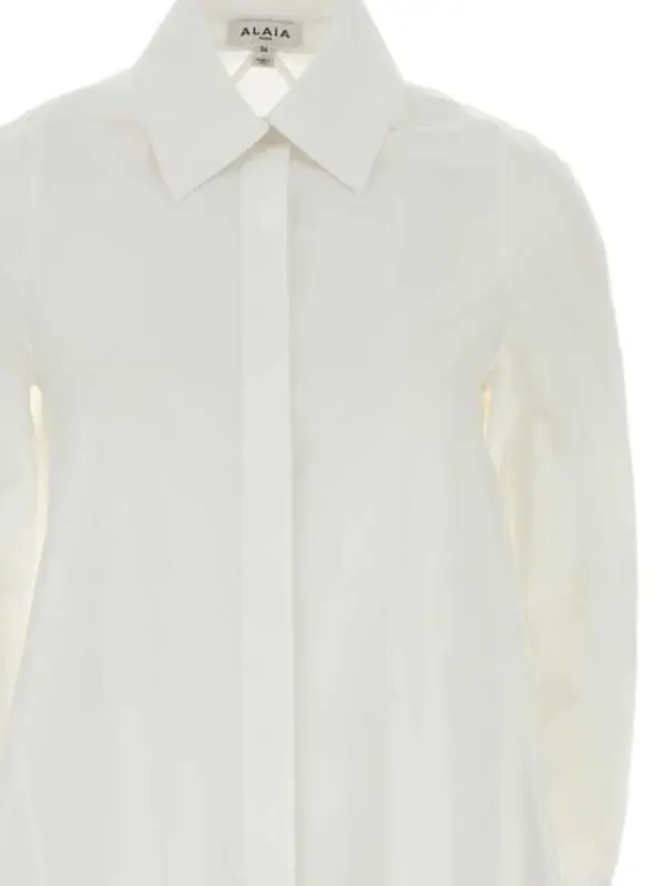 Alaïa A-line Poplin Shirt Dress