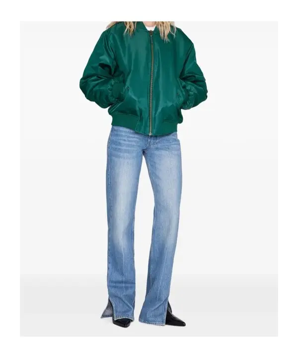 ANINE BING Leon Bomber Deep Emerald - Green