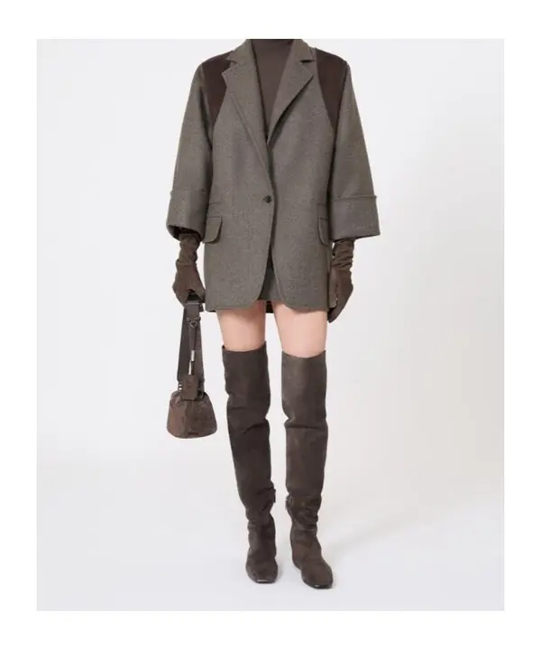 Max Mara Mxsacinoso Double Felt Mini Skirt