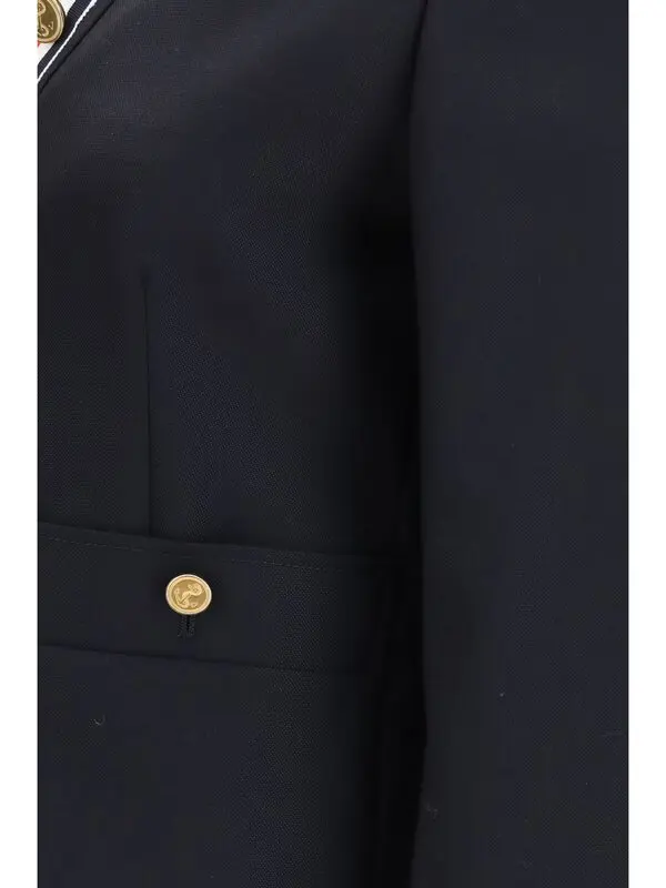 Thom Browne Hopsack Cardigan Jacket